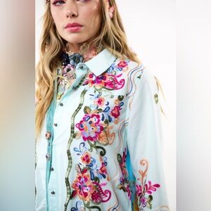 Aratta | Dresses | Sky Blue Gianna Maxi Duster In Cotton Luxury ...